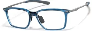 Zenni Rectangle Titanium Full Rim Eyeglasses Blue