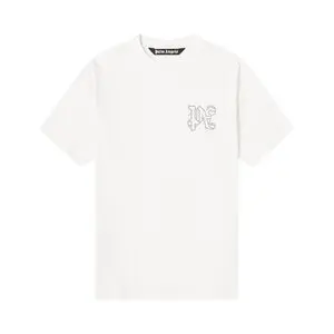 Palm Angels Monogram Stud Classic Tee - White