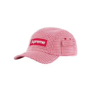 Supreme Denim Ripstop Camp Cap - Red