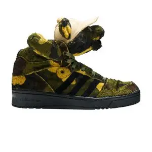 Adidas Jeremy Scott Camo Bear Sneakers
