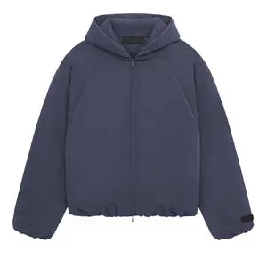 Fear Of God Military Nylon Hooded Bomber - Blue