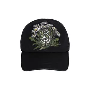 Burberry Daisy B Gabardine Baseball Cap - Black