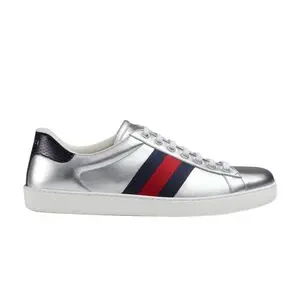 Gucci Silver Tone Sneakers For Men
