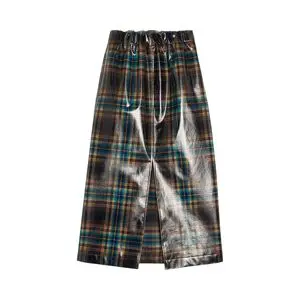 MAISON MARGIELA Pendleton Check Midi Skirt