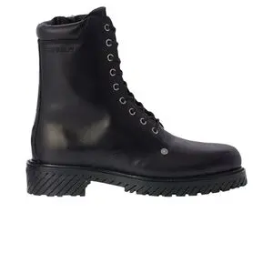 Off-White Lace-up Combat Boots - Black
