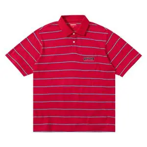 Supreme X Thrasher Stripe Polo - Red