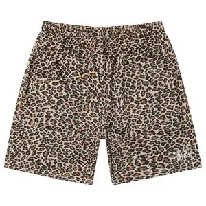 StÜssy Mesh Leopard Print Shorts
