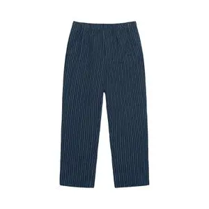 StÜssy Wrinkled Stripe Beach Pant - Blue