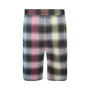 Givenchy 4g Plaid Bermuda Shorts