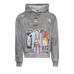 Amiri X Wes Lang Blood 38 Hooded Sweatshirt - Grey