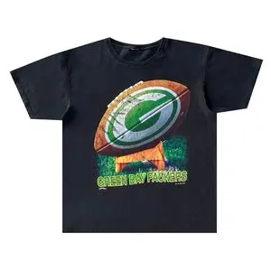 SPORTS Vintage Green Bay Packers T-shirt - Black