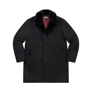 Supreme Fur Collar Car Coat