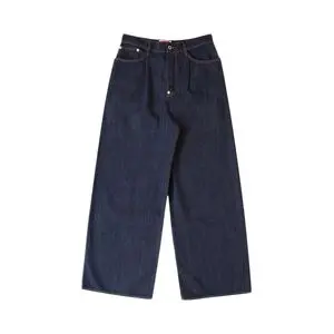 Kenzo Buggy Fit Jeans In Rinse Denim
