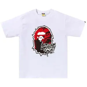 A BATHING APE Mad Ape Head Tee - White