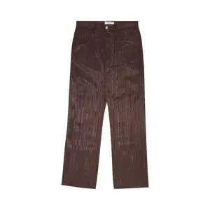 MARINE SERRE Regenerated Moire Wide-leg Pants