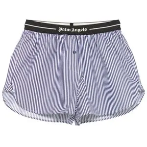 Palm Angels Striped Shorts For Women