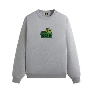 Kith For Sesame Street Oscar The Grouch Nelson Crewneck - Grey