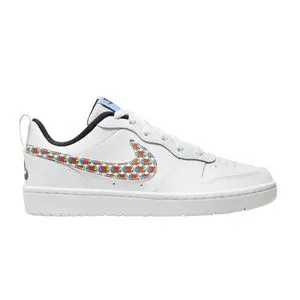 Nike Court Borough Low 2 Se Gs 'happy Hoops - White
