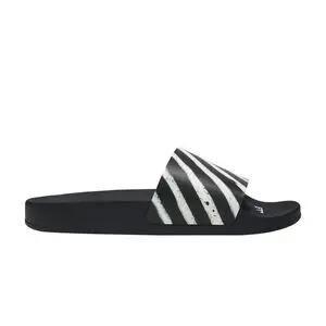 Off-white Striped Slides Slipper