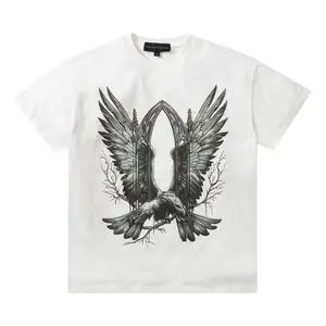 WHO DECIDES WAR BY EV BRAVADO Soaring Window Short-sleeve T-shirt - White