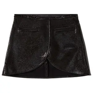 COURREGES Ellipse Vinyl Mini Skirt