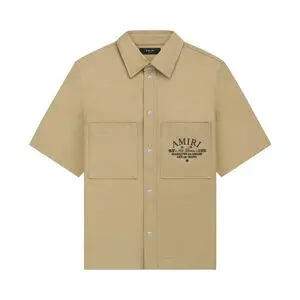Amiri Arts District Camp Shirt - Tan