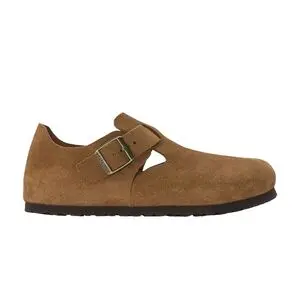 BIRKENSTOCK London Suede Leather Clogs