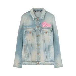 Palm Angels Spray Hunter Denim Jacket