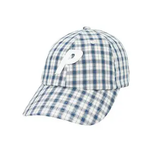 PALACE Plaid P 6-panel Cap - White