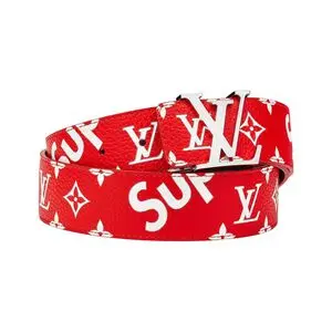LOUIS VUITTON X Supreme Initiales Belt - Red