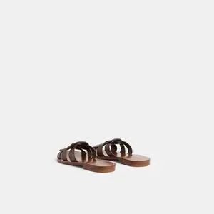 COACH Restored Issa Sandal - Walnut Brown