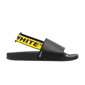 Off-White Industrial Strap Sliders - Black