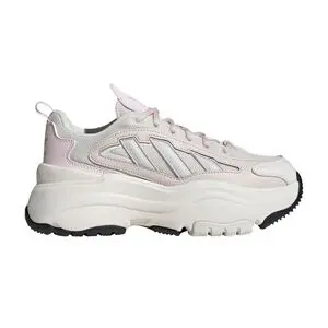 Women's White & Pink Sneakers