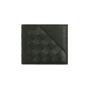 Bottega Veneta Leather Wallet 'dark /silver - Green