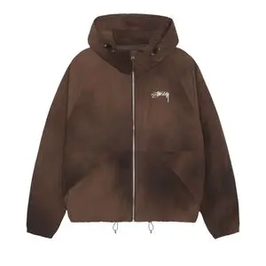 StüSsy Wave Dye Beach Shell Jacket - Brown | Editorialist