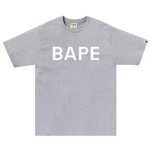 A BATHING APE Logo Tee - Grey