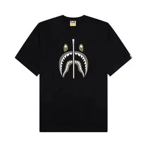 A BATHING APE Shark Tee #2 - Black