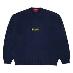 Supreme Old English Crewneck Sweater - Blue