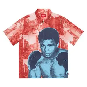 Supreme Muhammad Ali Zip-up Shirt - Red