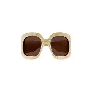 Gucci Wrap Around Sunglasses - Tan