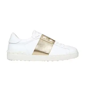 Valentino Garavani Open Sneaker With Platinum Metallic Band