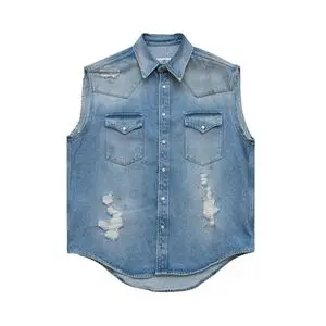 Women's Sleeveless Denim Shirts