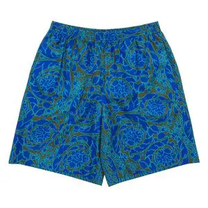Versace Baroque Print Silk Shorts