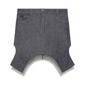COURREGES Reversed Denim Mini Skirt