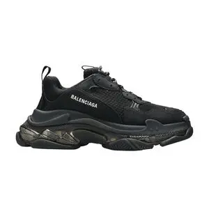 Balenciaga Triple S Sneaker With Clear Sole - Black
