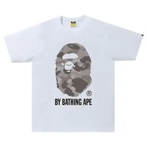 A BATHING APE Color Camo Tee - White