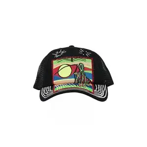 Supreme Reaper Mesh Back 6-panel Cap - Black