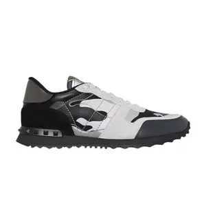 Valentino Garavani Rockrunner Lace Sneakers - Grey