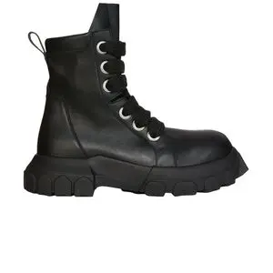Rick Owens Silver Tone Boots For Men