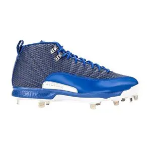 JORDAN 12 Retro Metal Baseball Cleat - Blue